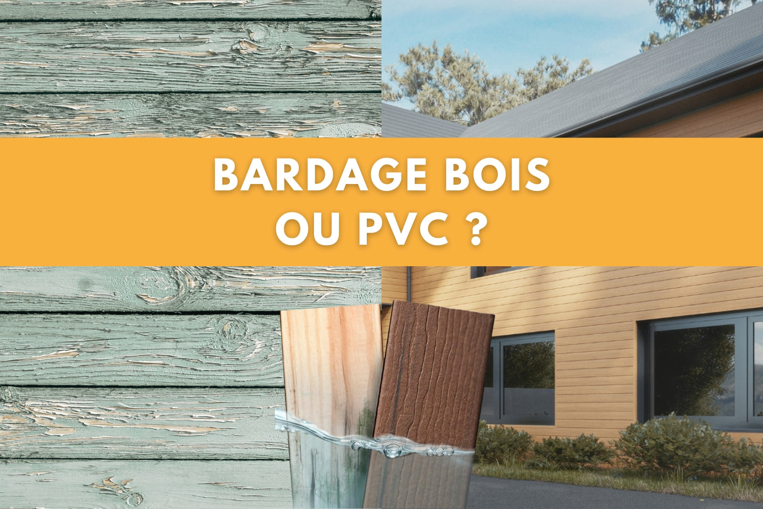 Maisons tropicales : Bardage en Bois ou en PVC